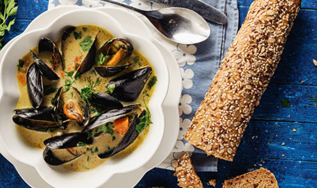 Supë me midhje dhe perime