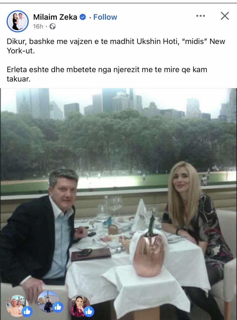 Erleta Hoti, njeriu më i mirë që e ka takuar Milaim Zeka